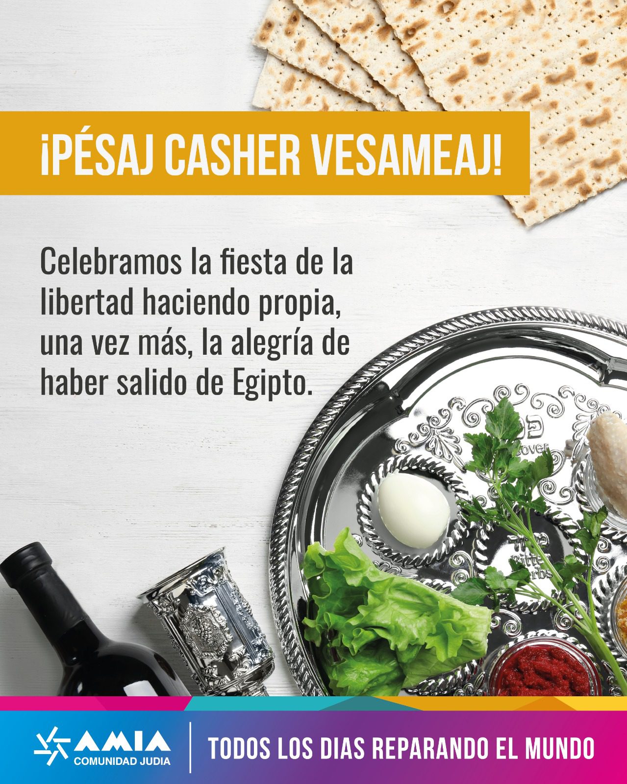 AMIA: La comunidad judía recibe mañana la festividad de Pésaj, la ...